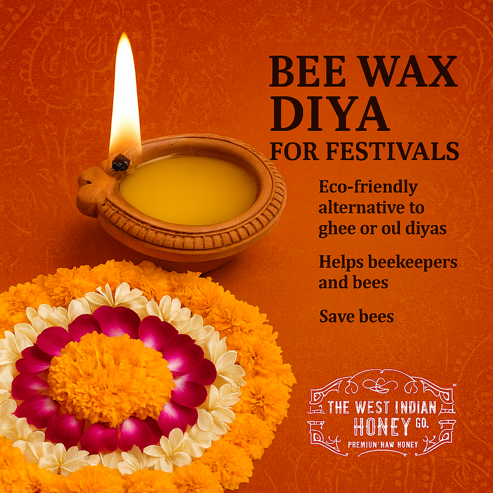 Real Bees Wax Diya 🪔 - Pack of 10 Pcs – The West Indian Honey Co.